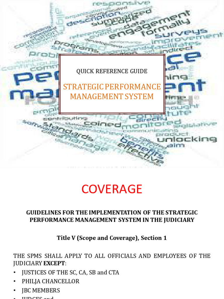 Spms | PDF | Goal | Performance Appraisal