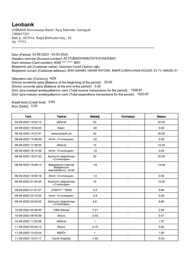 Statements | PDF