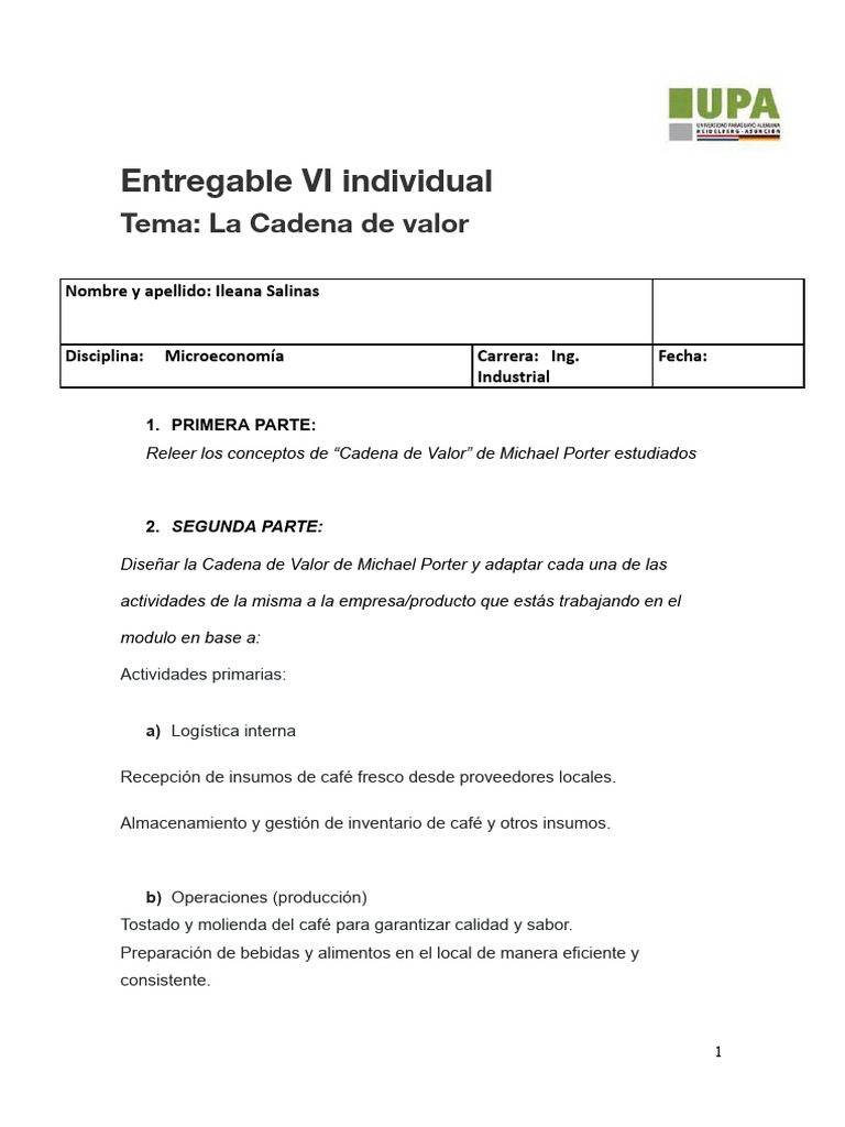 Entregable VI Individual | PDF
