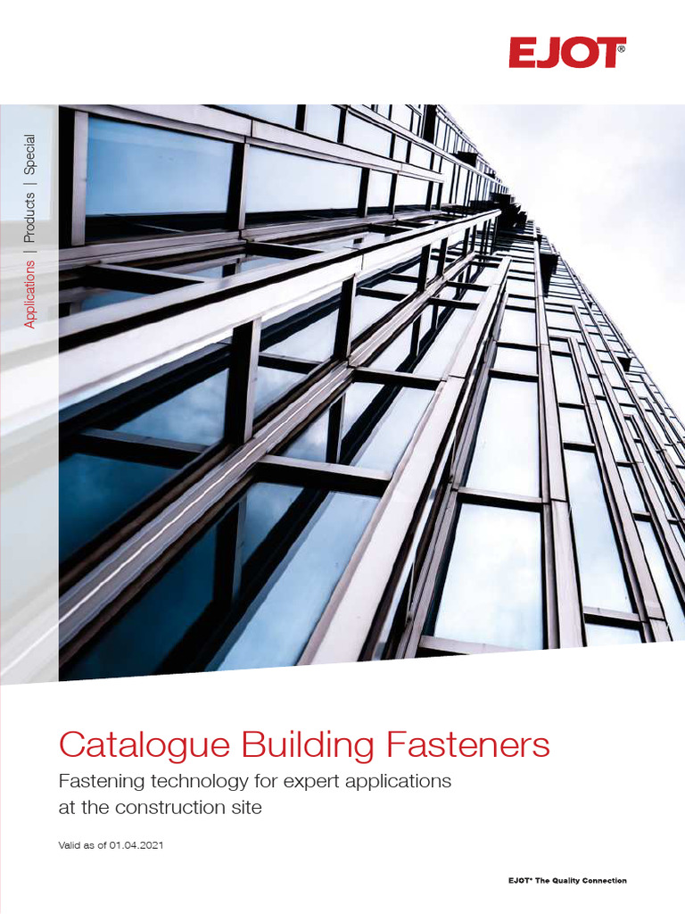 EJOT Building Fasteners 2022 en | PDF | Screw | Drill