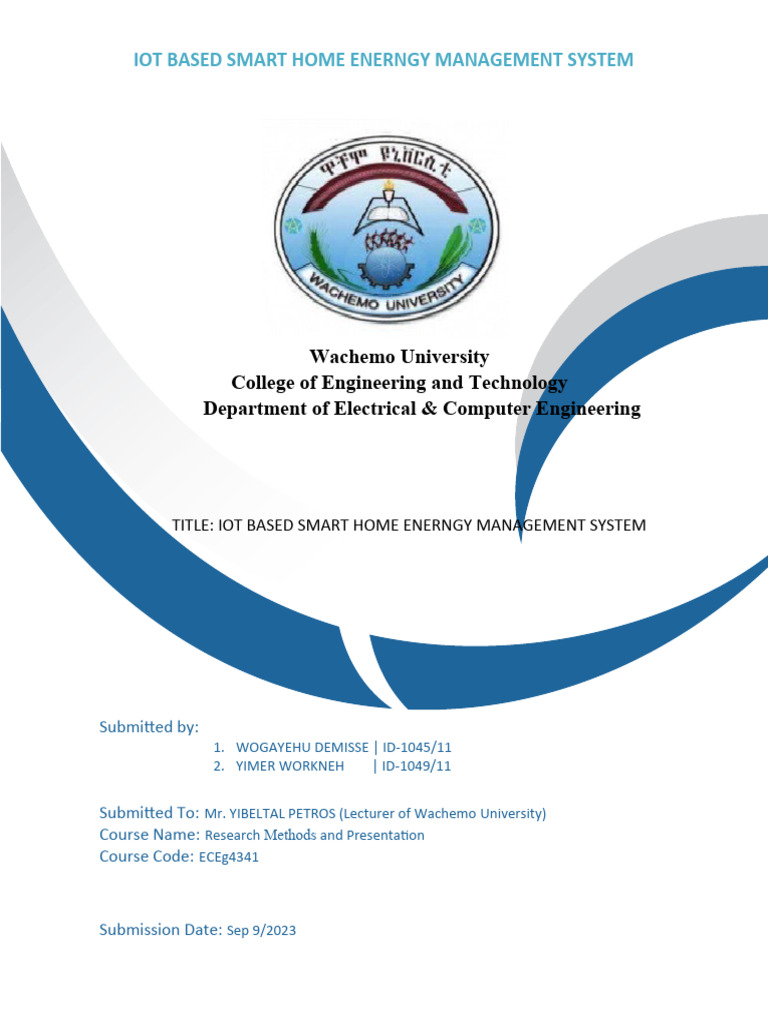 IoT Based Smart Home Energy Management System | PDF | Internet Of ...