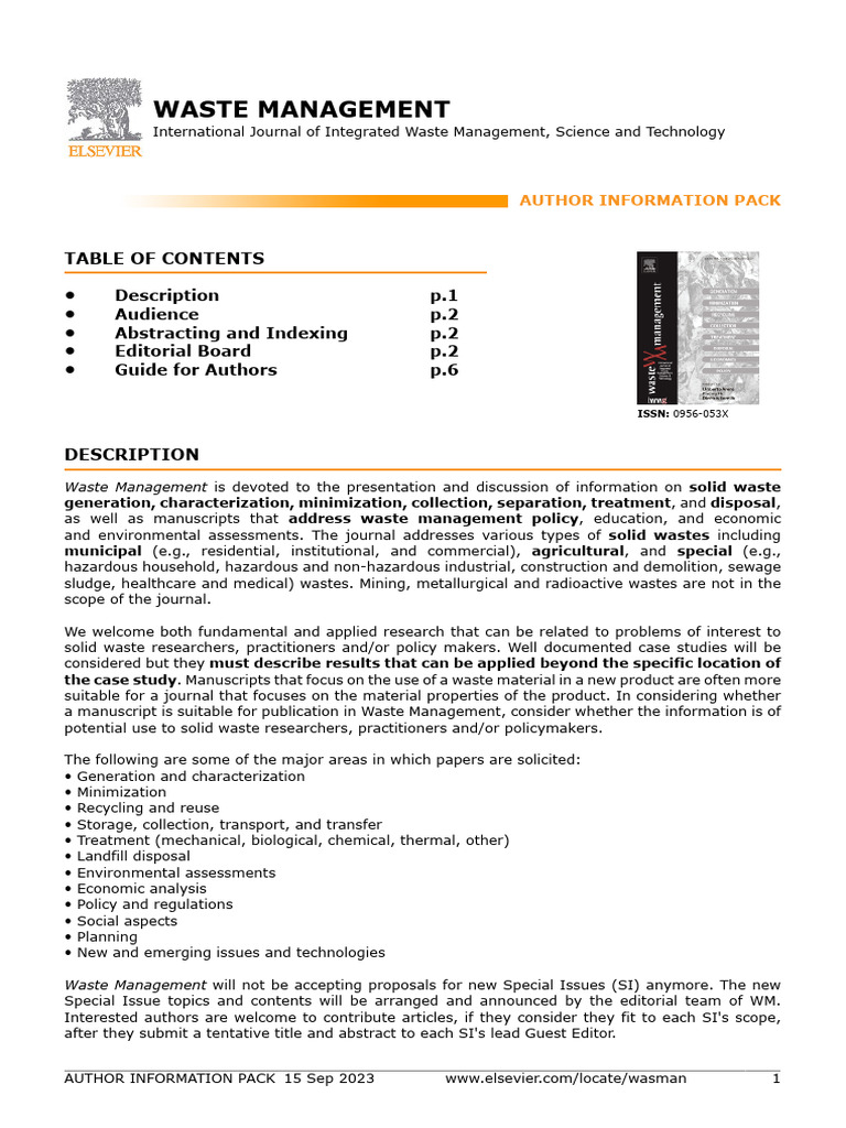 Waste Management | PDF