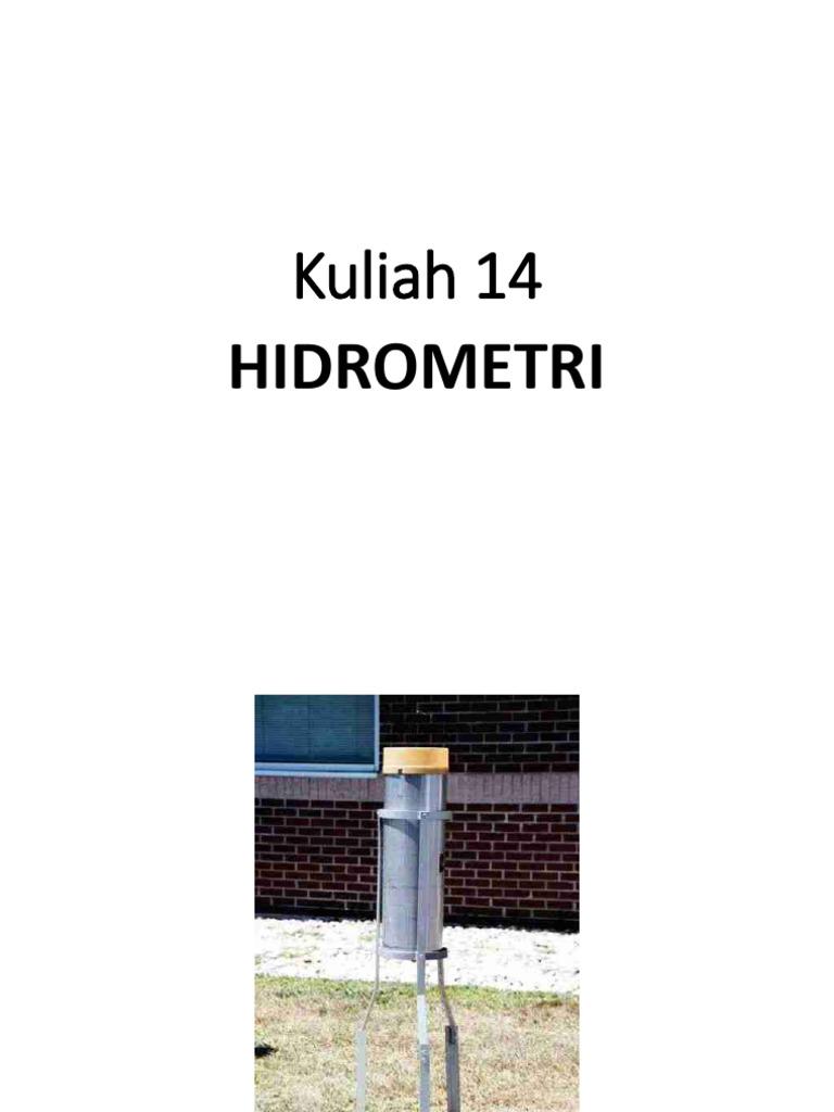 Metode Hidrometri dan Morfometri DAS | PDF | Kajian Bahasa Asing ...