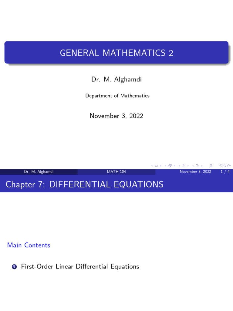 Lecturem104 ch7 2 | PDF