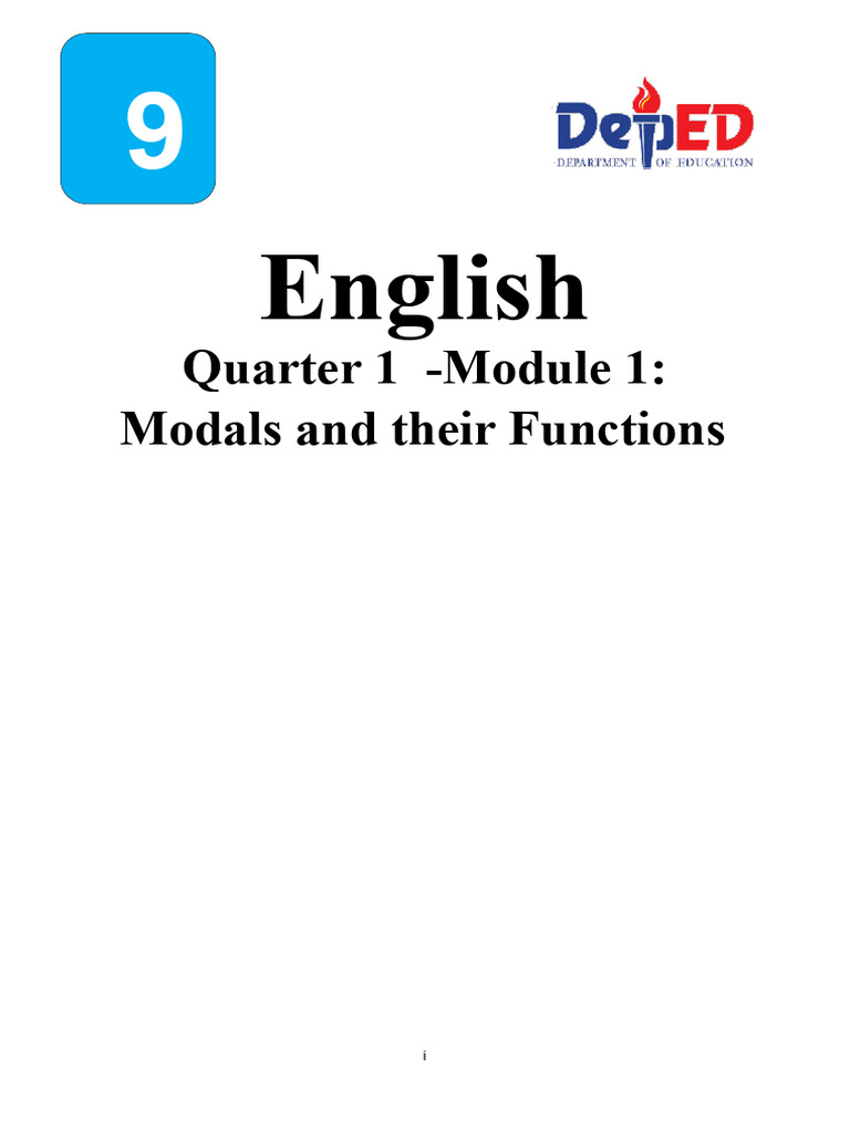 English-9 - SLM - Q1 - W1 - M1 - V1.0-CC-released | PDF | Career ...