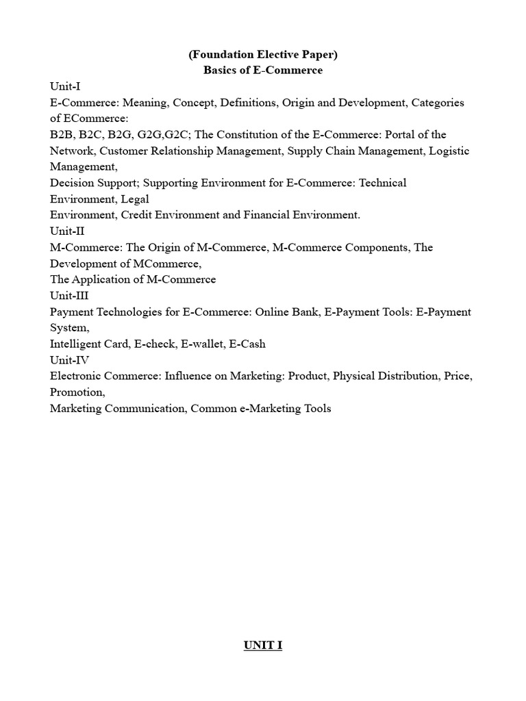 E Commerce Intro | PDF | E Commerce | World Wide Web