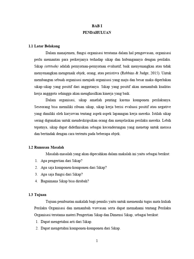 Dimensi dan Arti Sikap dalam Organisasi | PDF | Karier & Perkembangan | Pengembangan Diri