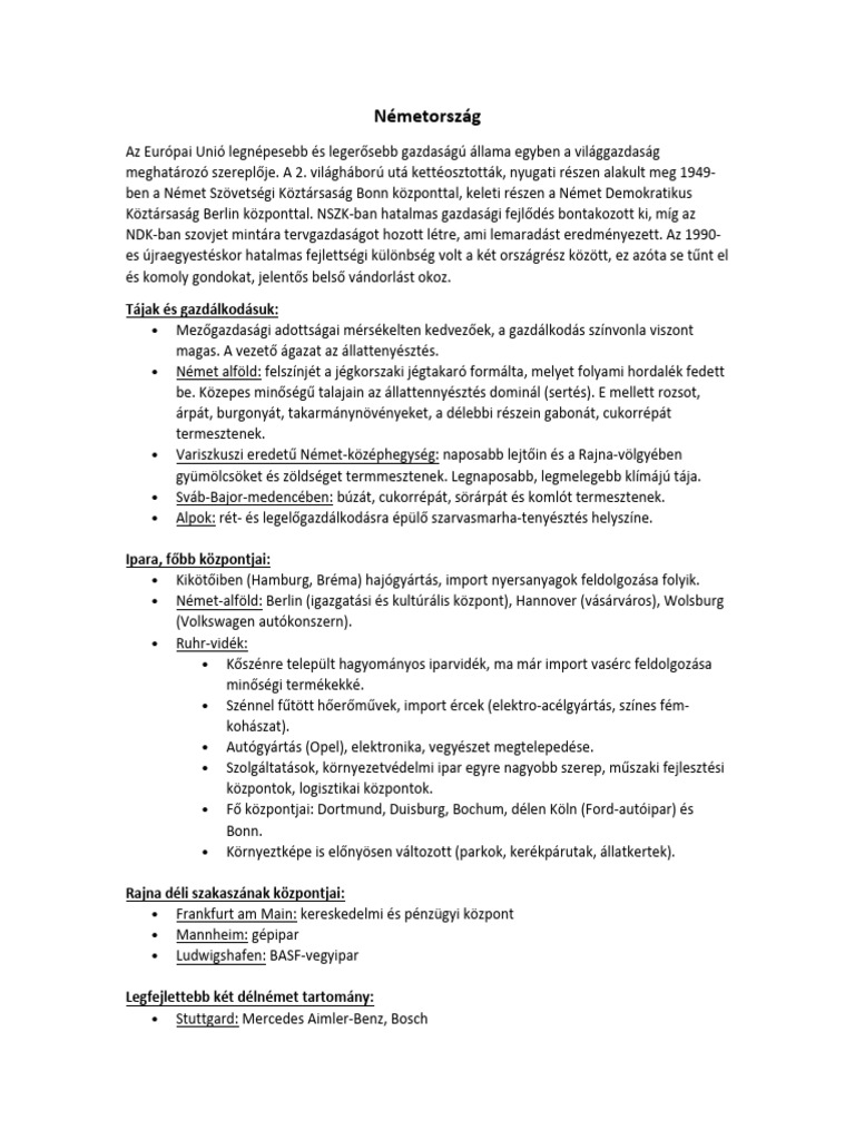 Németország Az Abcdefg | PDF
