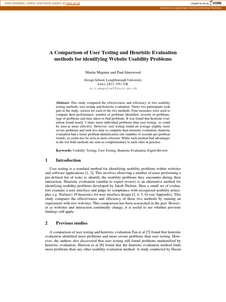 Object - A Comparison of User Testing and Heuristic Evaluat | Download ... Object - A Comparison of User Testing and Heuristic Evaluat | Download ...