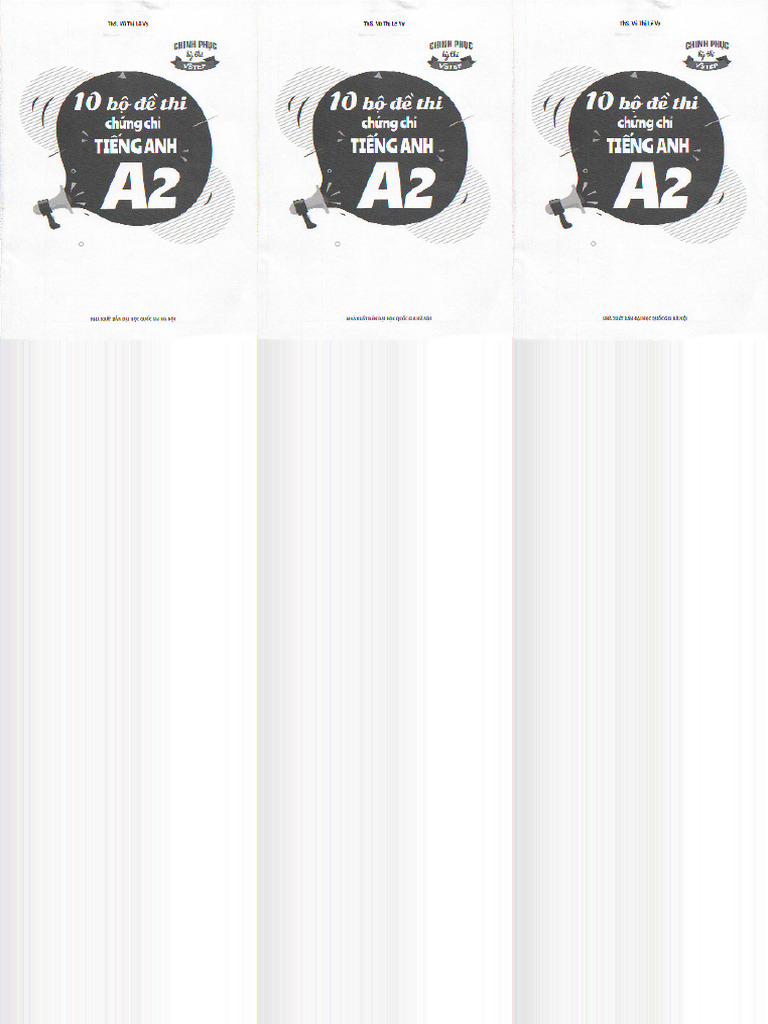 10 Bo de Thi Chung Chi Tieng Anh A2 Compress | PDF