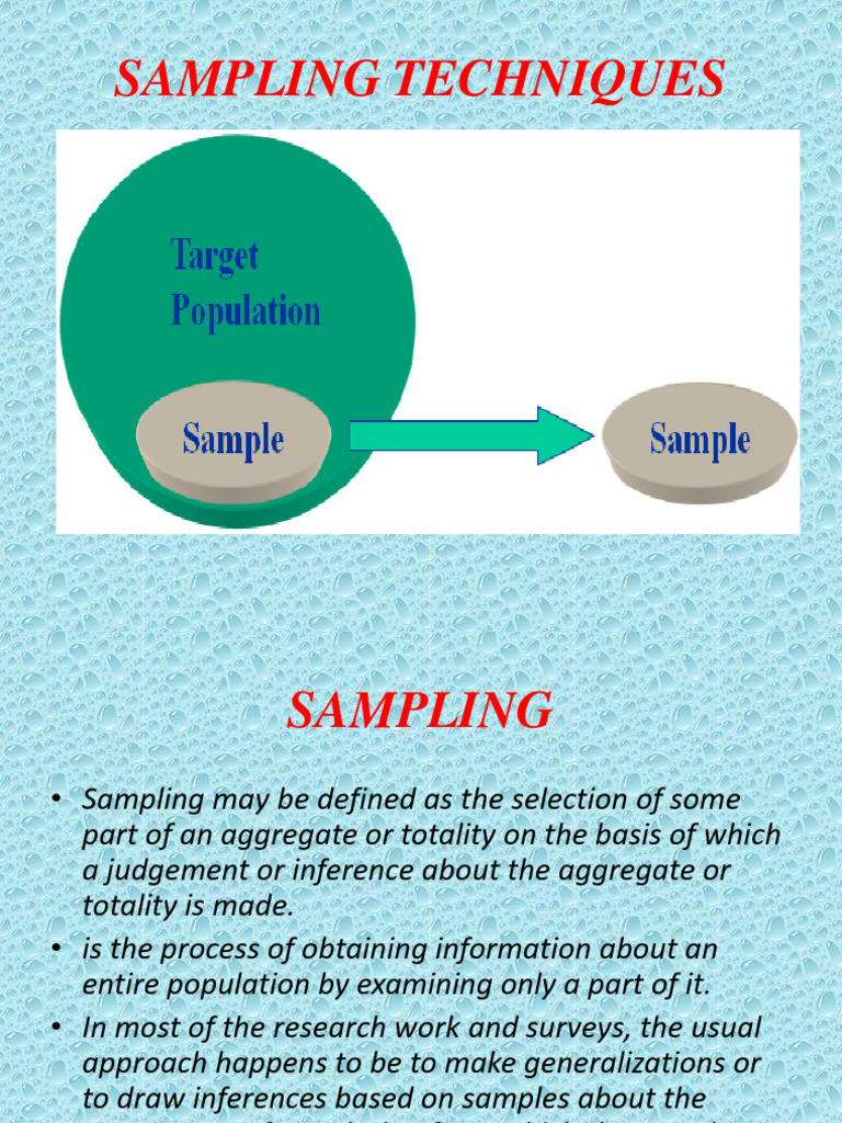 Revised - RMT - Unit 4 - Sampling Technique | PDF