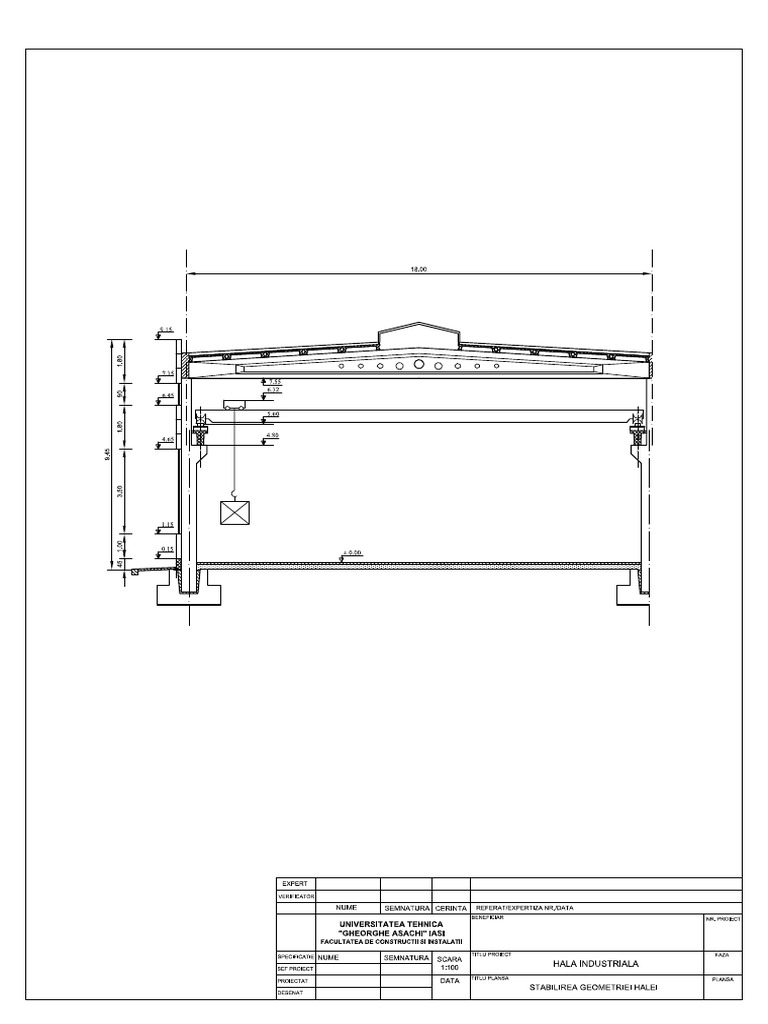 Schita - Stabilirea Geometriei Halei - Bulichi Model | PDF