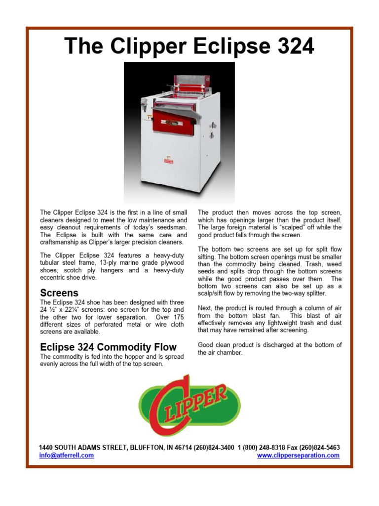 The Clipper Eclipse 324: Screens | PDF | Plywood | Secondary Sector Of The Economy