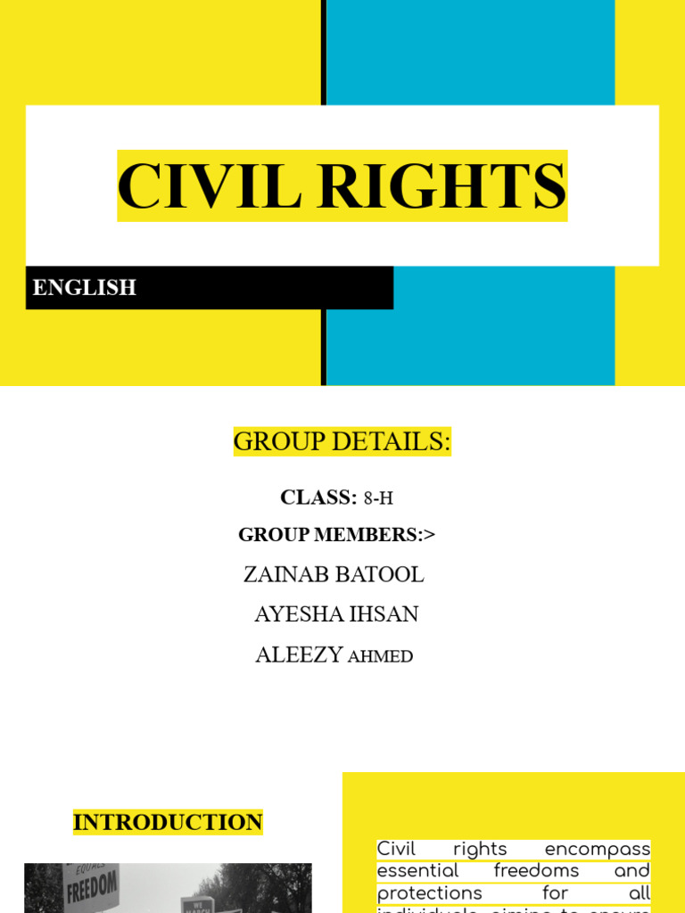 Civil Rights | PDF | Civil Rights Act Of 1964 | Justice