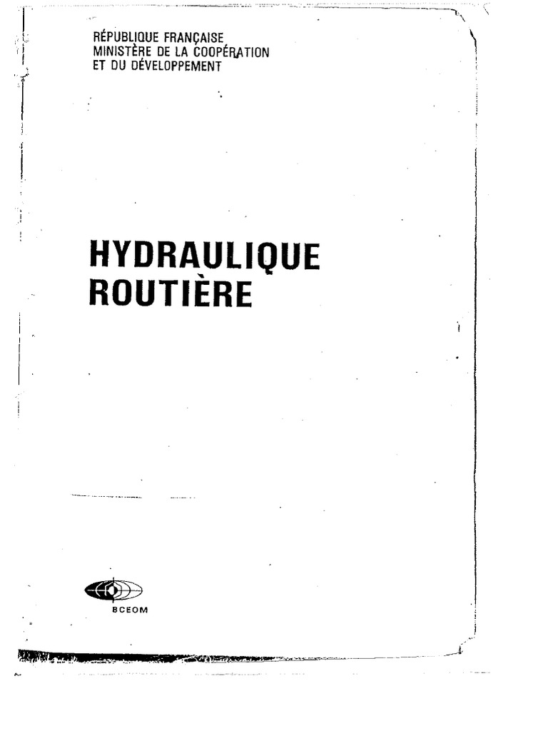 Bceom Hydraulique-Routiere | PDF