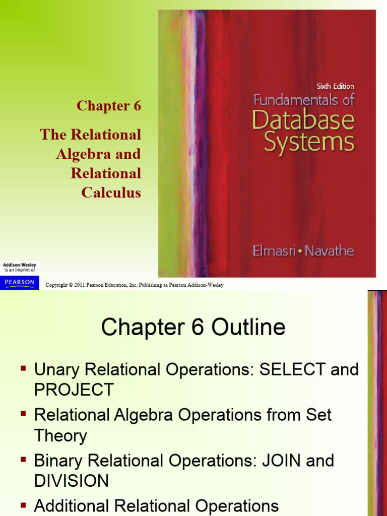 Module6 +Relational+Algebra | PDF | Relational Model | Mathematical Concepts