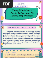 ESP6 Q3 Module-3 | PDF