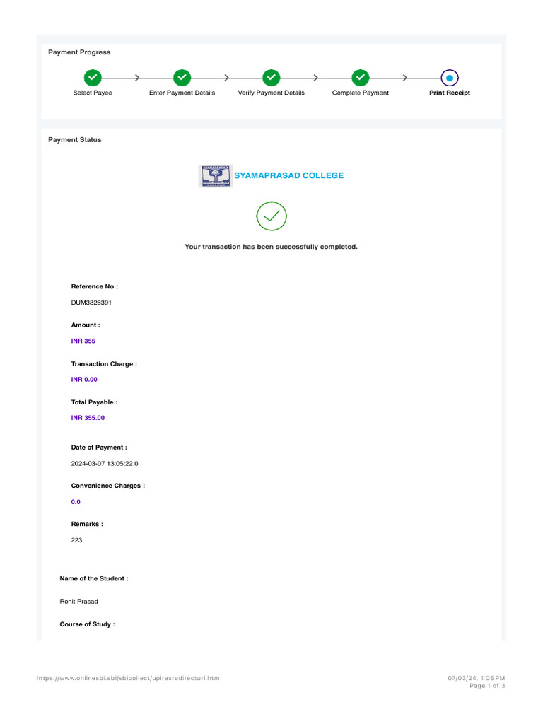 State Bank Collect | PDF