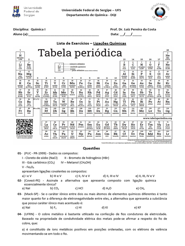 3a. Lista de Exercicios | PDF
