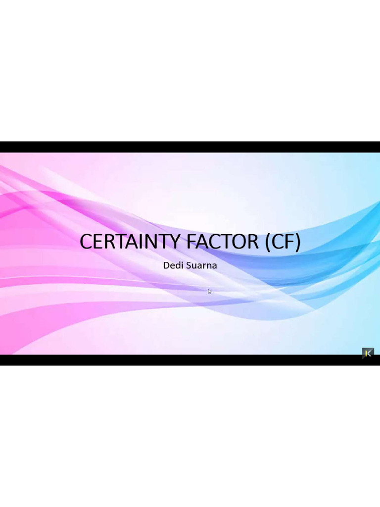 Metode Certainty Factor | PDF