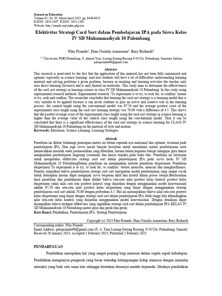 1427-Article Text-3478-1-10-20230202 | PDF | Statistics | Cognition