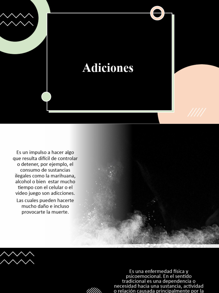 ppt Adicciones | PDF | La dependencia de sustancias | Despachador de drogas