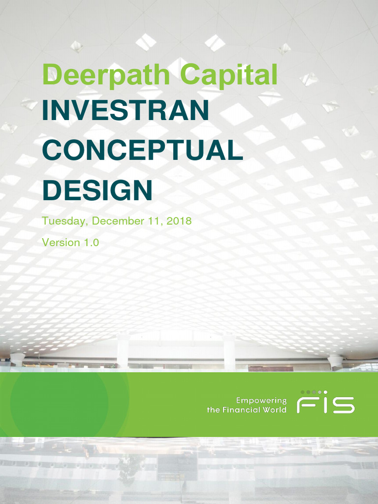 Investran Conceptual Design Document | PDF | Debits And Credits ...