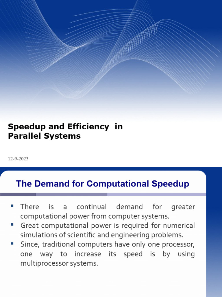 Speedup and Efficiency | PDF | Parallel Computing | Central Processing Unit