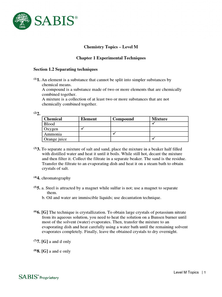 2324 Level M Gr11 Uae Gulf Chemistry Topics Course Question Document
