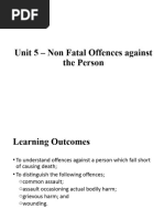 Offences Against the Person Act Review | PDF | Assault | Manslaughter