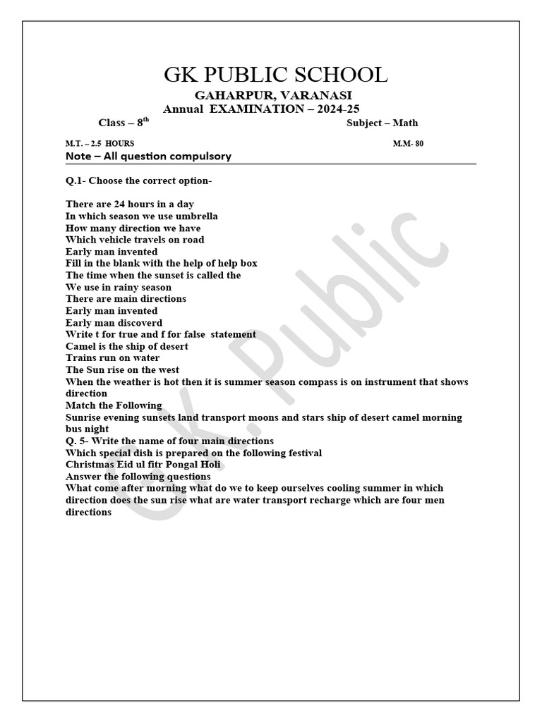 Class - 3 Social Science | PDF