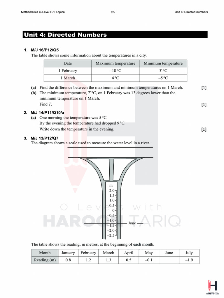 Directed Numbers | PDF