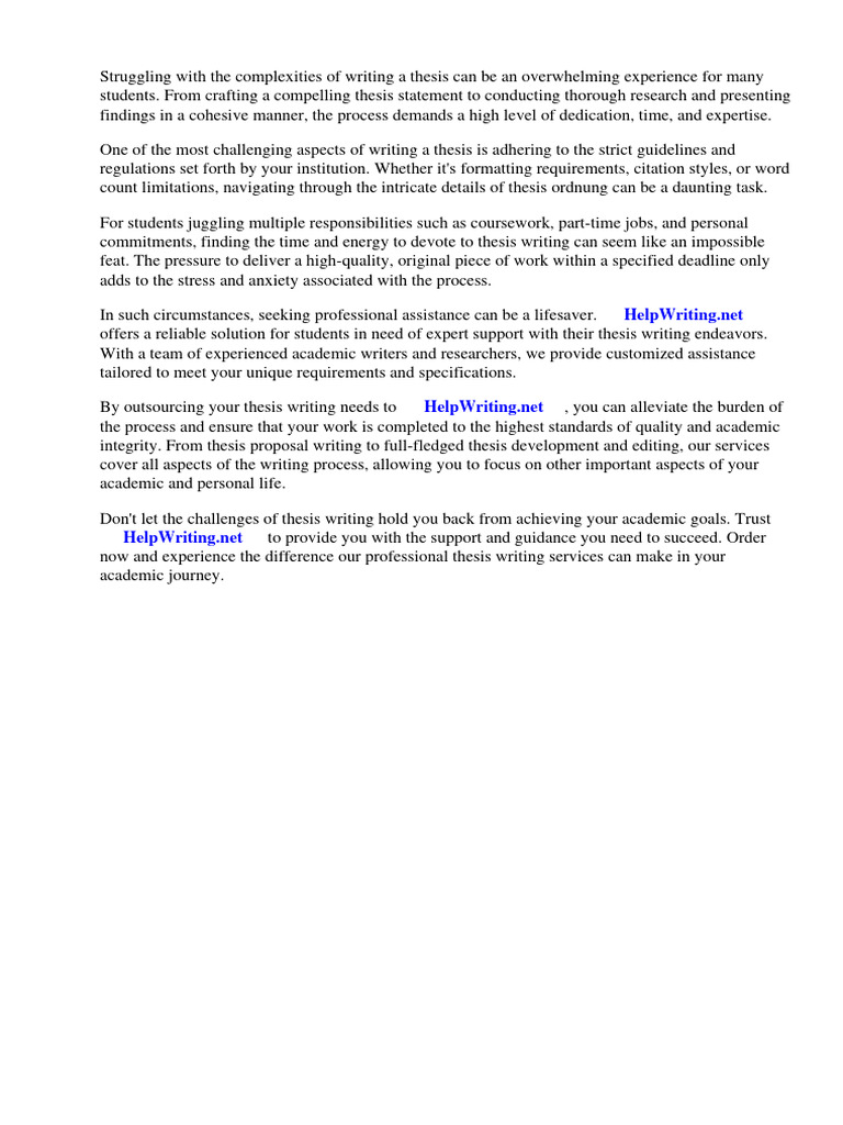 Hfu Thesis Ordnung | PDF | Thesis