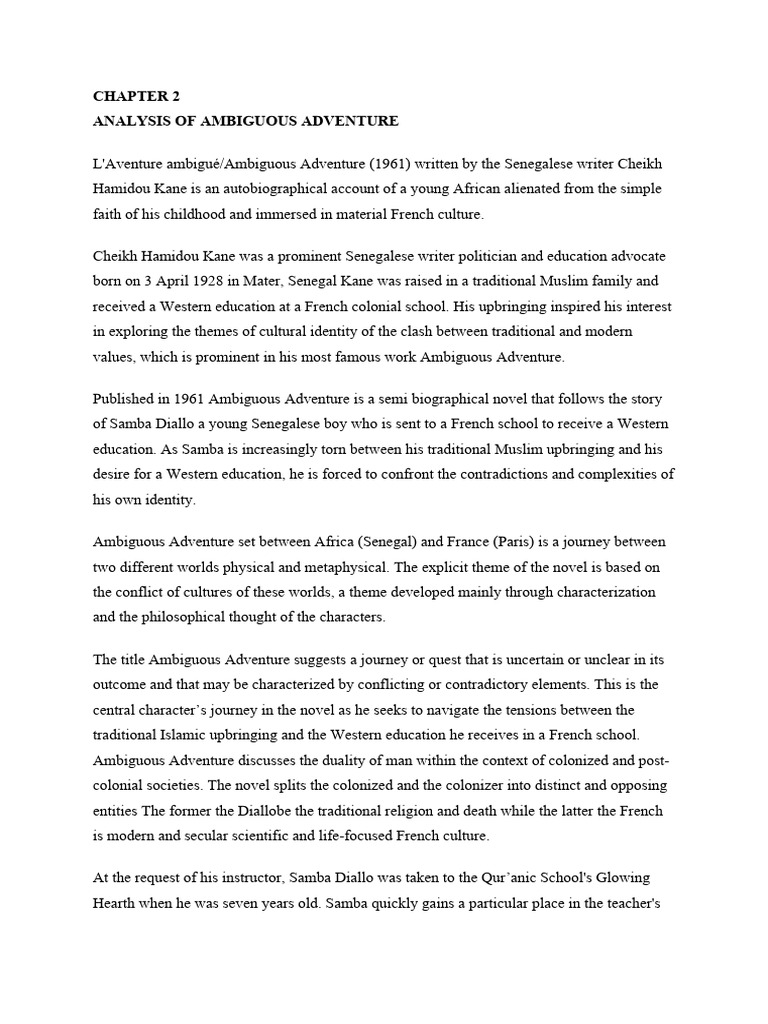 Cultural Conflict in Ambiguous Adventure | PDF | Metaphysics | Spirituality