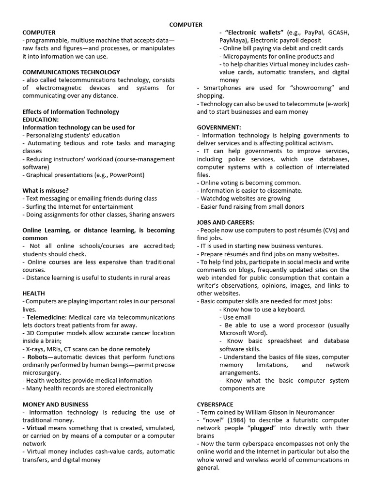 Comp1 Reviewer | PDF | Internet | World Wide Web