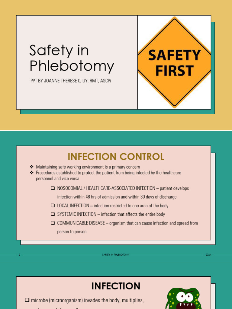 2-Safety in Phlebotomy | PDF | Infection | Hepatitis