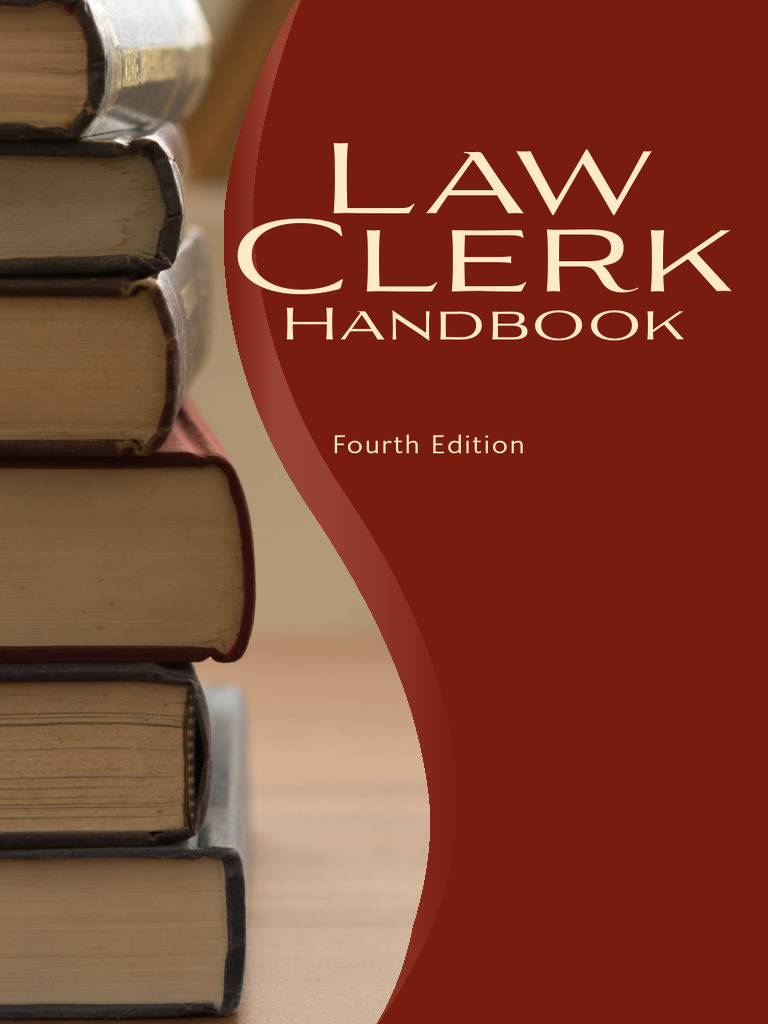 Law Clerk Handbook for Federal Judges | PDF | Law Clerk | Judiciaries
