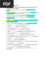 A2 Tenses Exercises and Review | PDF