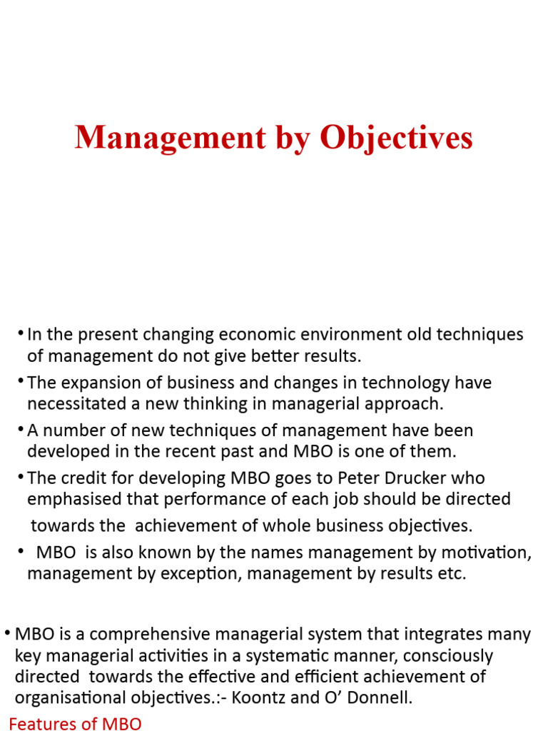 Management by Objectives | PDF | Goal | Performance Appraisal