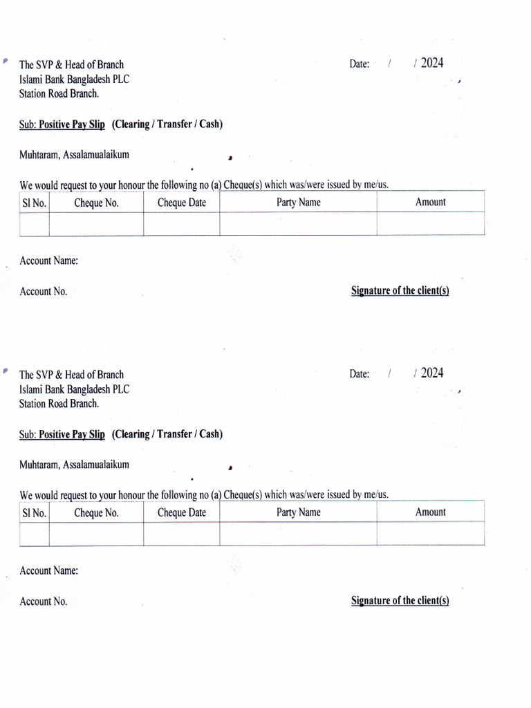 Ibbl Posetive Pay | PDF