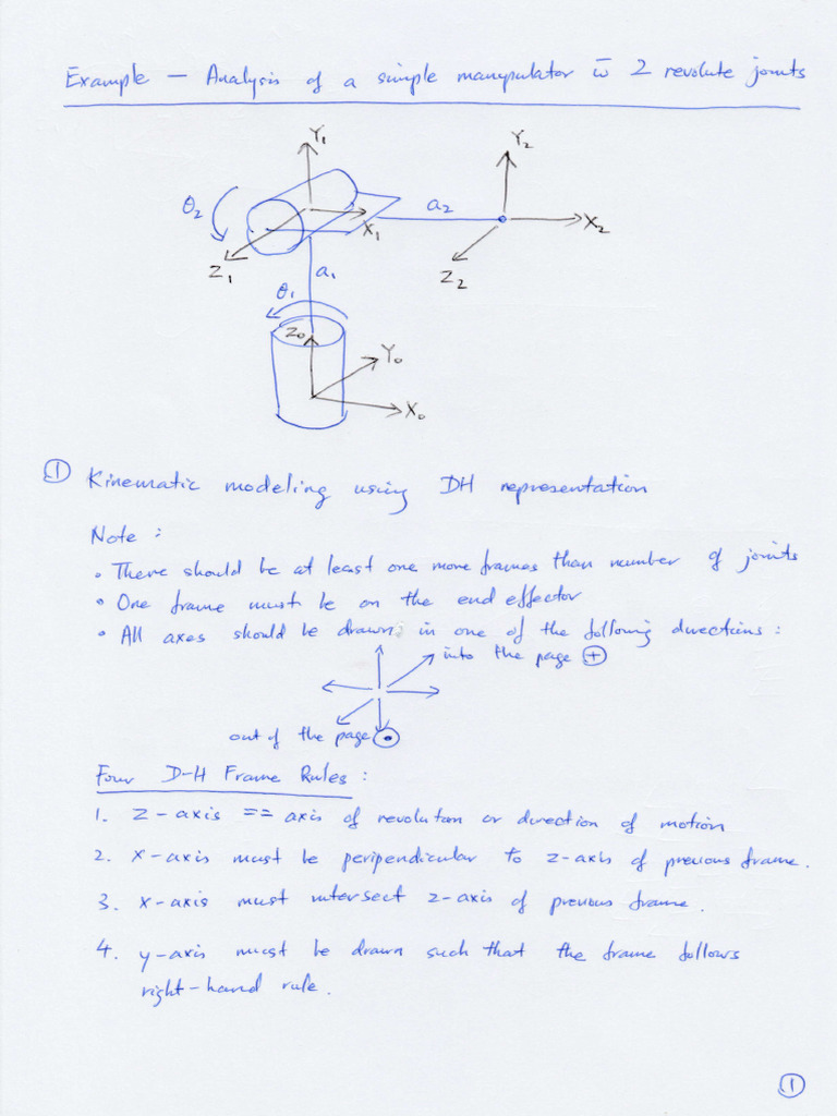 Jacobian Example - RR Manipulator | PDF
