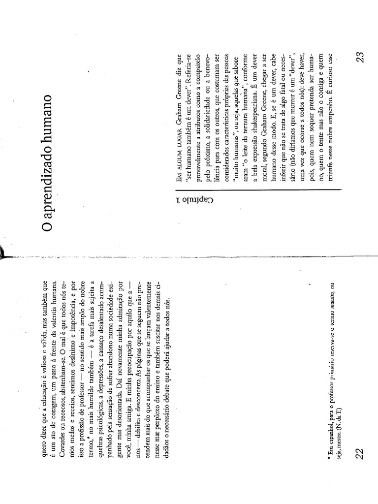 O Valor de Educar - Cap. 1 | PDF