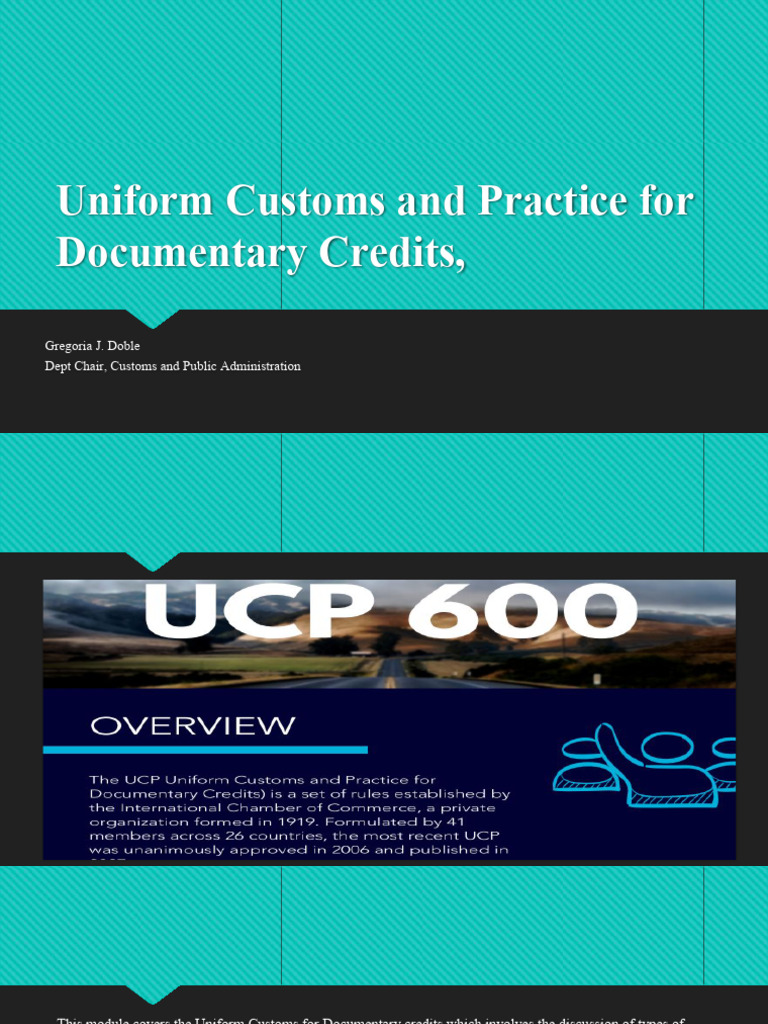Ucp 600 | PDF