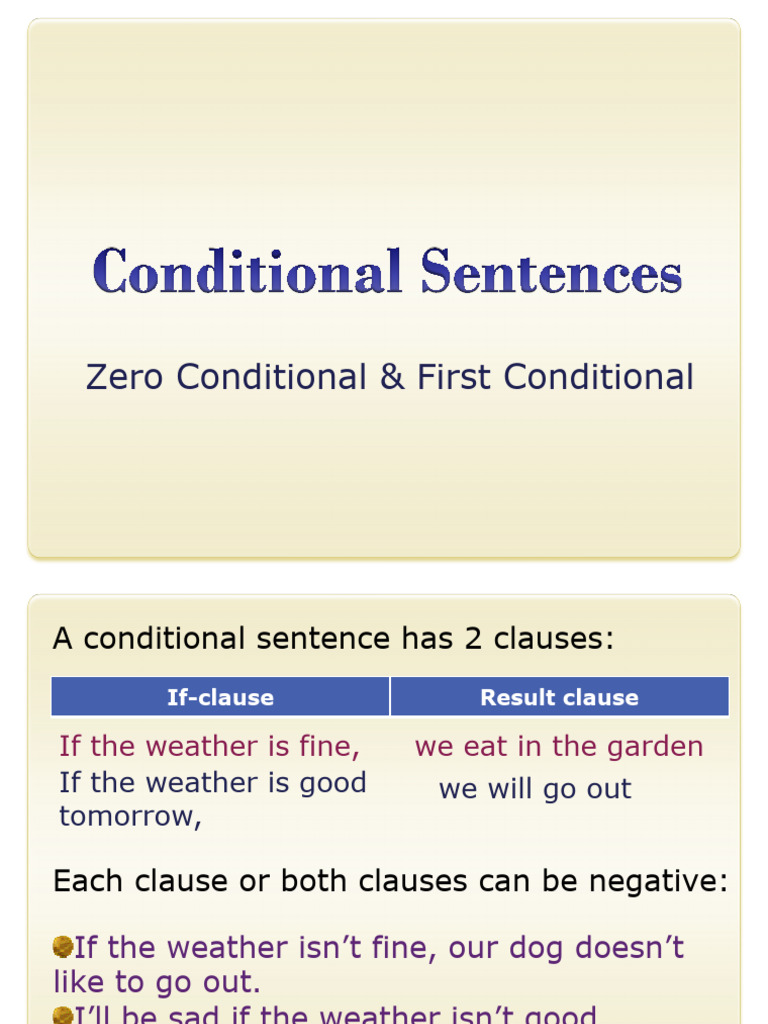Conditionals Types 0 1 | PDF | Semantic Units | Linguistic Typology
