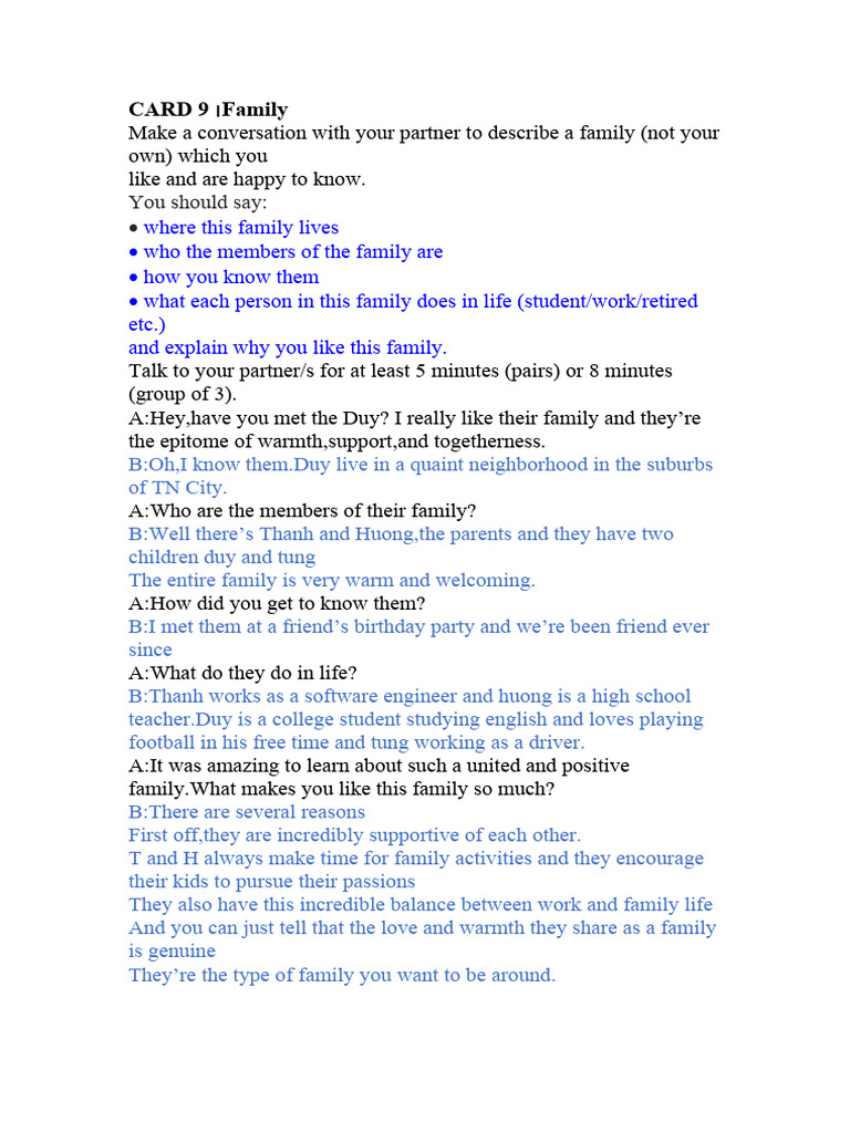 Family Pdf