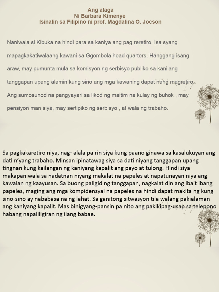 Ang Alaga Q3 M4 | PDF
