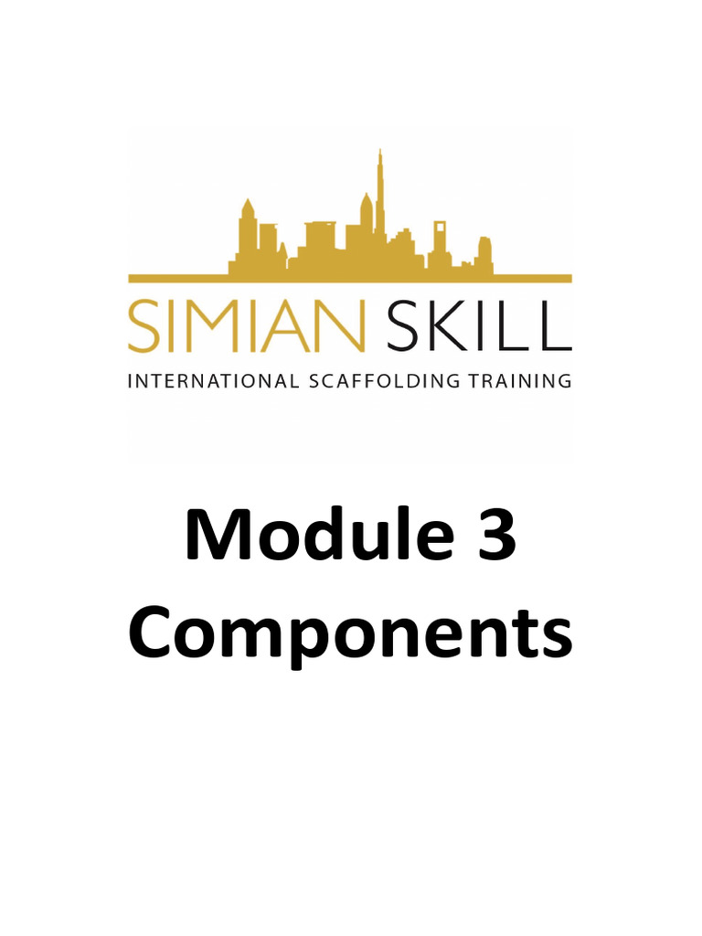 Scaffolding Components Training Module | PDF | Pipe (Fluid Conveyance ...