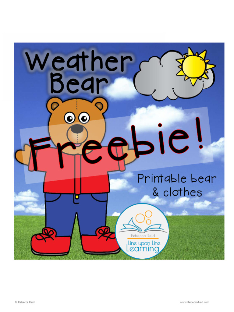 weather-bear-freebie | PDF | T Shirt | Clothing