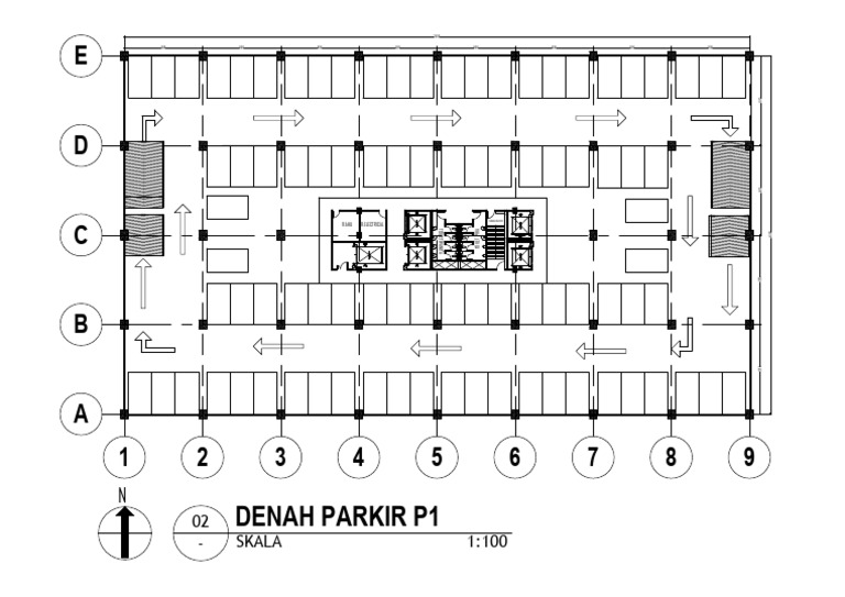 Denah Parkir P1 | PDF