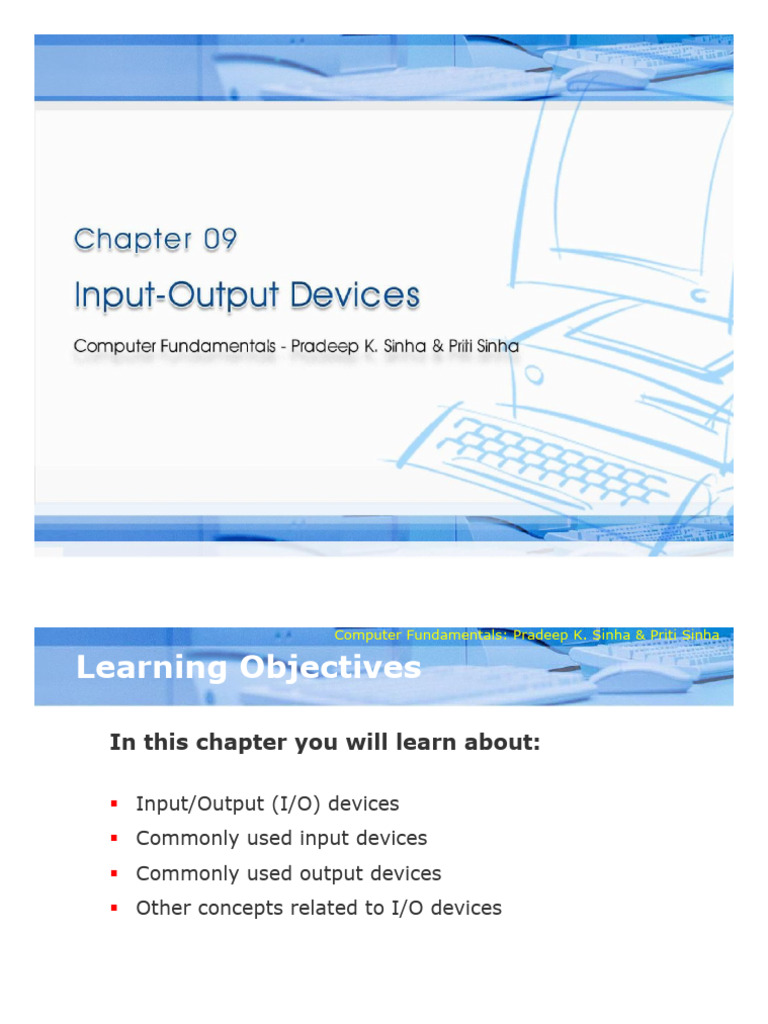IO Devices Computer Fundamentals | Download Free PDF | Printer (Computing) | Image Scanner